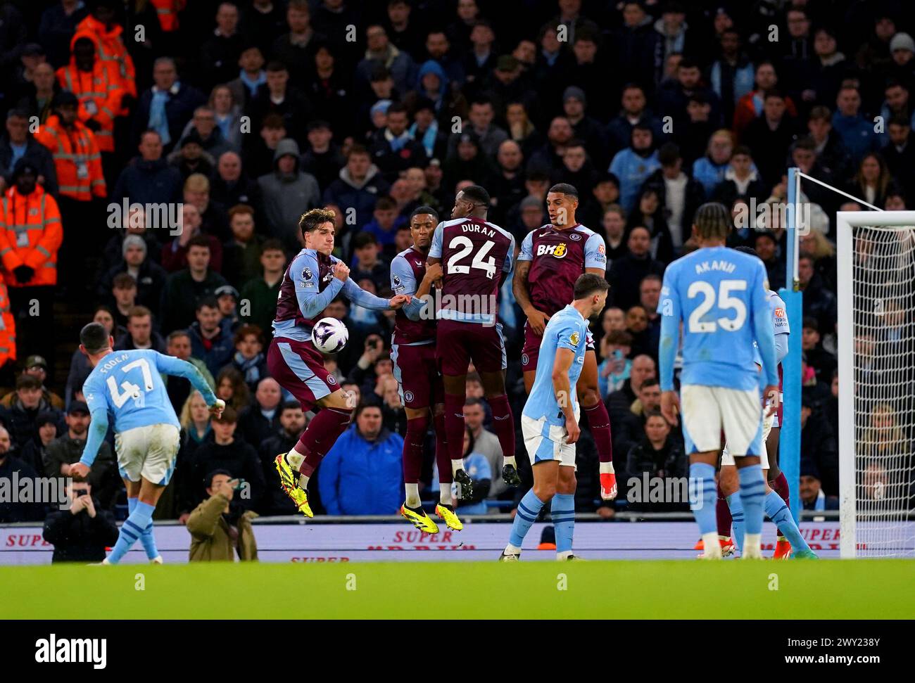 Manchester City's Phil Foden scores their side's second goal of the ...