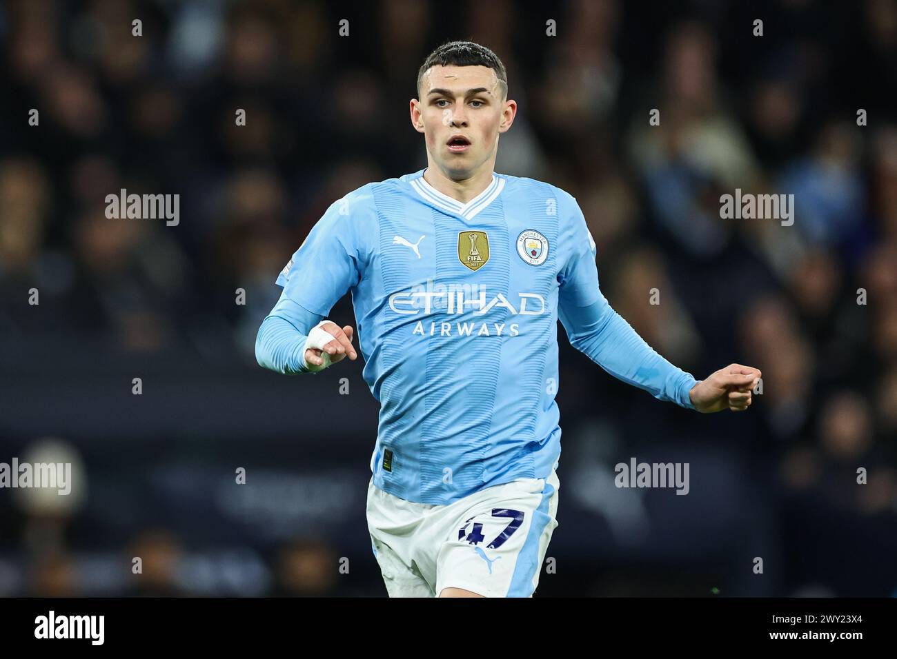 Phil Foden of Manchester City during the Premier League match ...