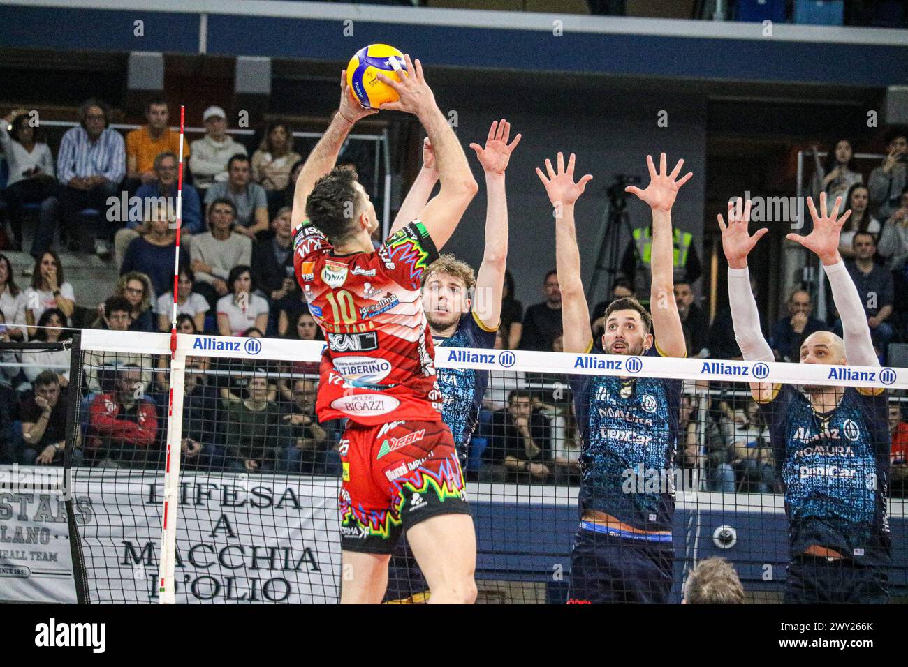 Milan, Italy. 03rd Apr, 2024. MONSTER BLOCK FERRE REGGERS, MARCO ...