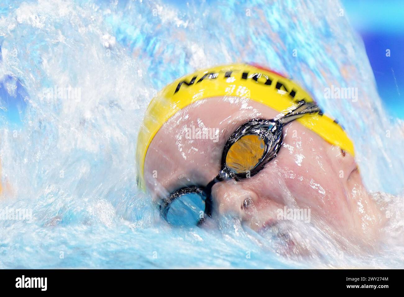 Amelie Blocksidge in action during the Women's 1500m Freestyle on day ...