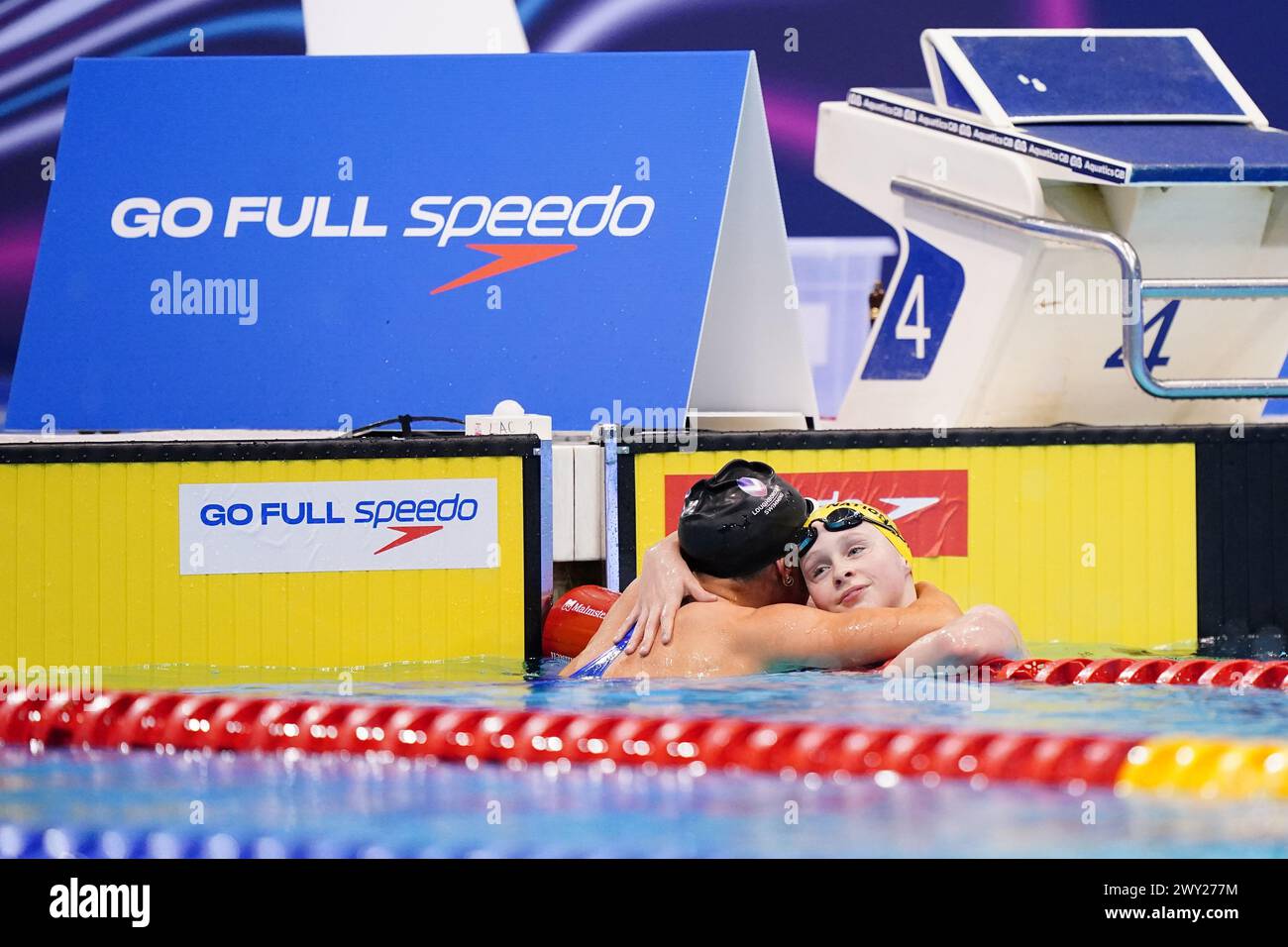 Amelie Blocksidge after winning the Women's 1500m Freestyle on day two ...