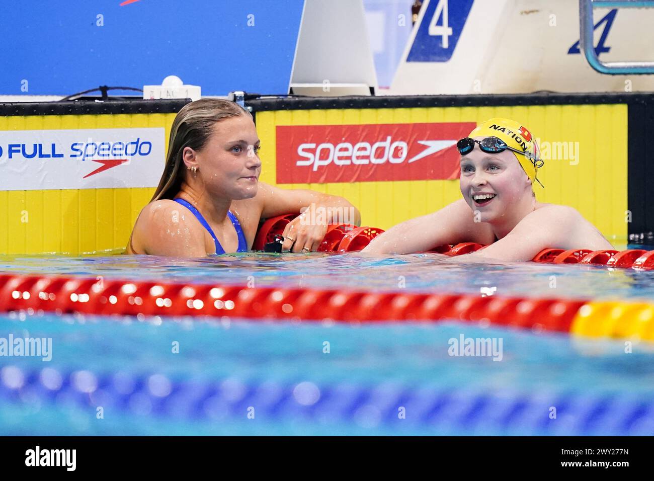 Amelie Blocksidge after winning the Women's 1500m Freestyle on day two ...