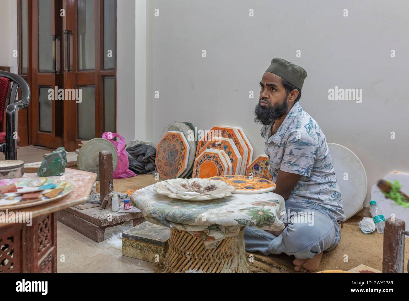 India marble craft hi-res stock photography and images - Alamy