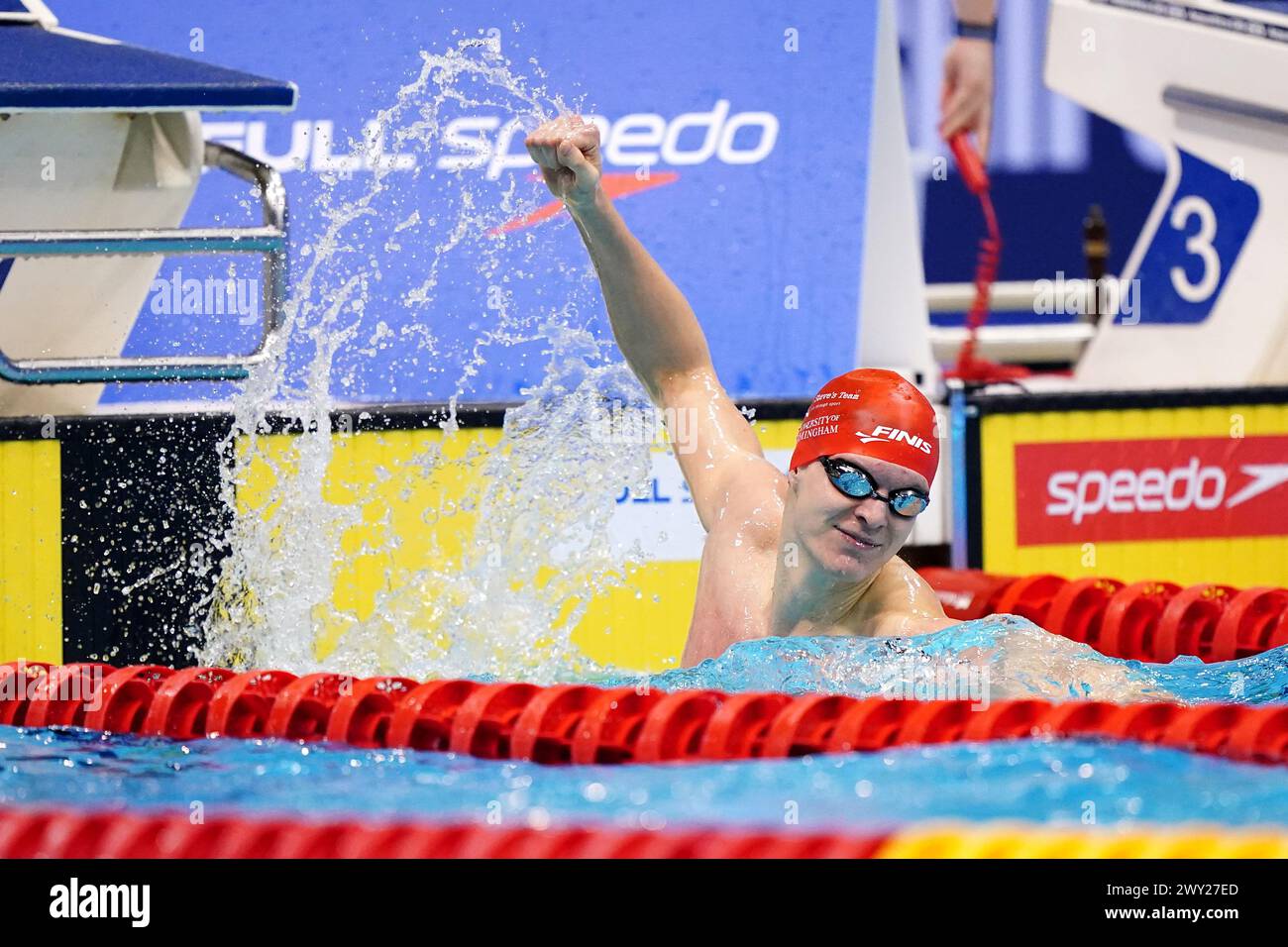 Oliver Morgan after winning the Men's 100m Backstroke Paris Final on ...