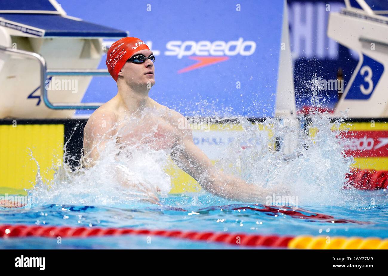 Oliver Morgan after winning the Men's 100m Backstroke Paris Final on ...