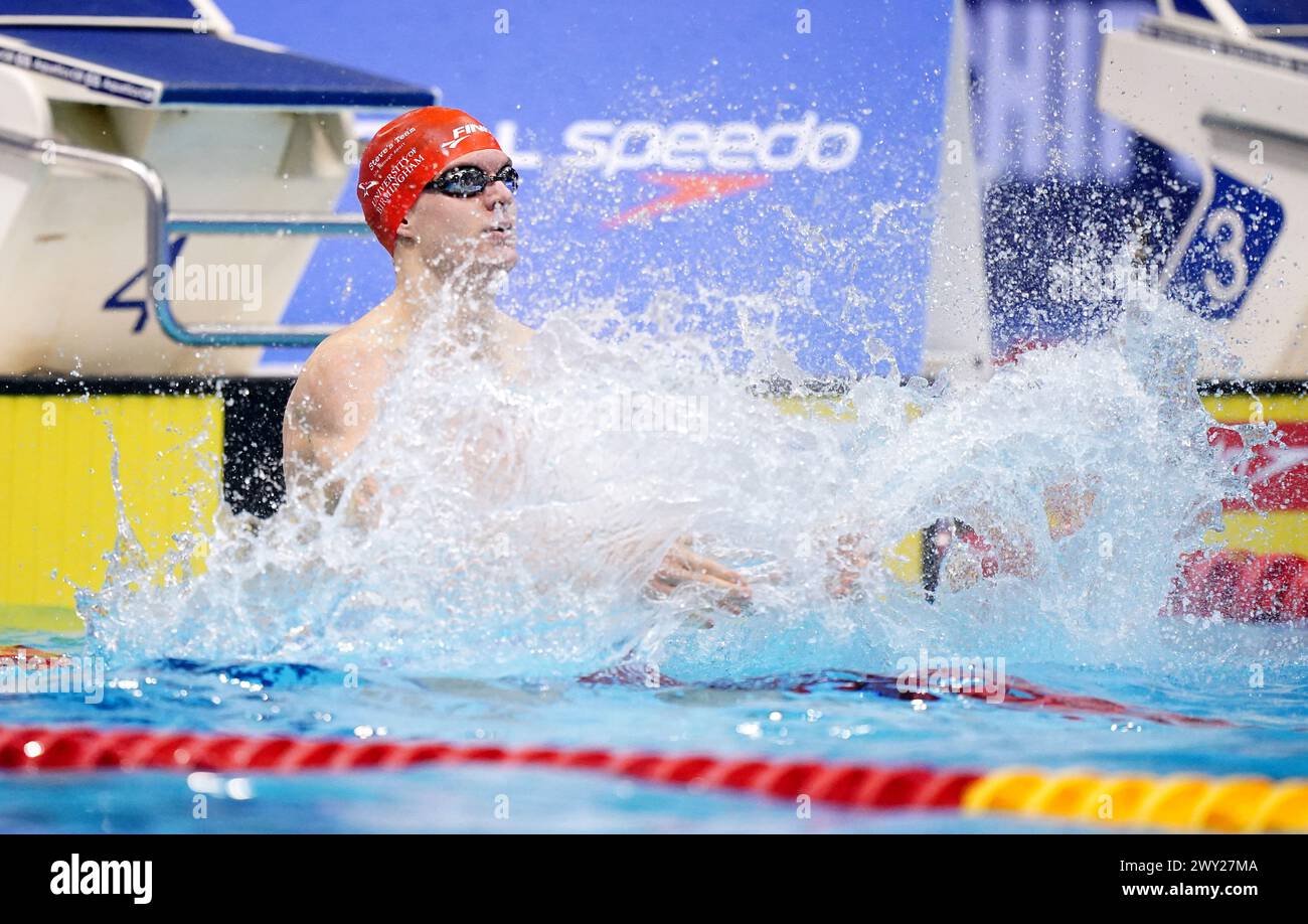 Oliver Morgan after winning the Men's 100m Backstroke Paris Final on ...