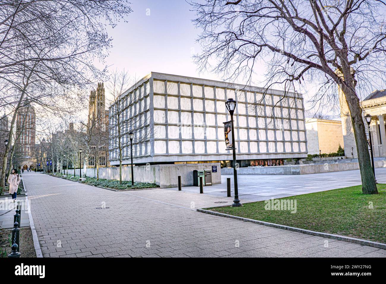 Beinecke Rare Book and Manuscript Library, exterior view, Yale ...