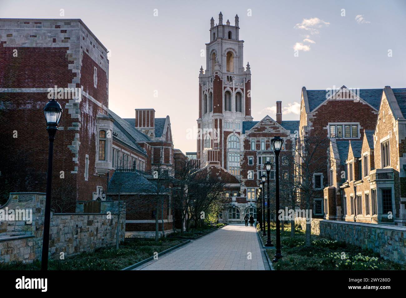 Bass Tower (center), Benjamin Franklin College (right), Pauli Murray ...
