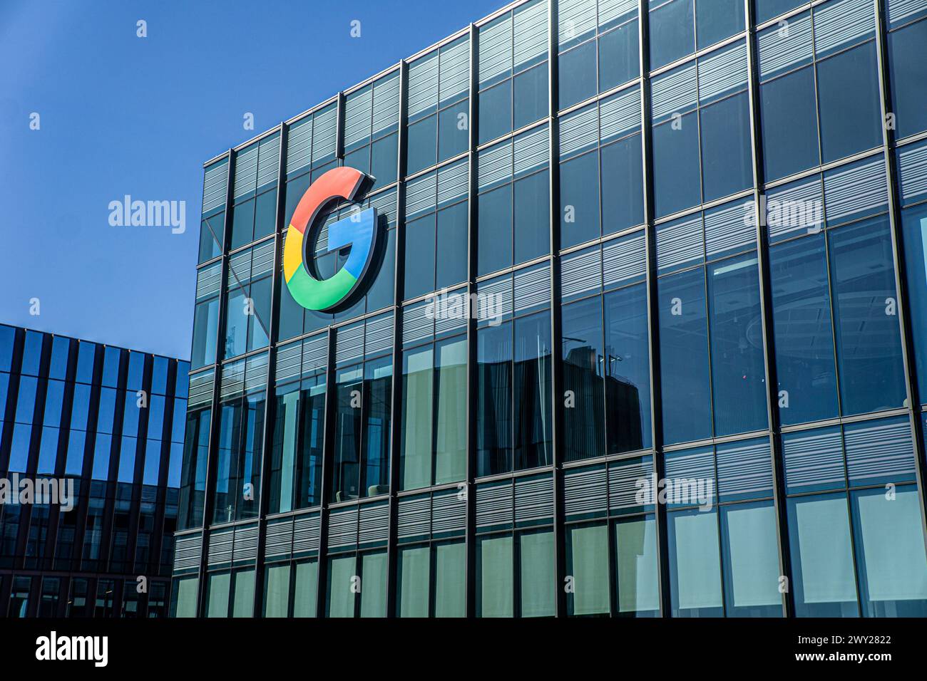 Google office building, exterior view, Cambridge, Massachusetts, USA ...