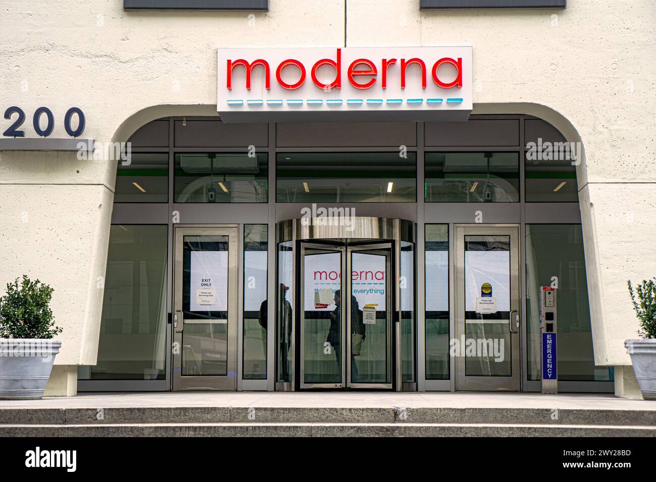 Moderna headquarters, exterior view, Cambridge, Massachusetts, USA ...