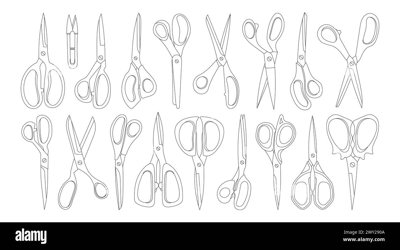 Scissors outline icon Stock Vector Image & Art - Alamy