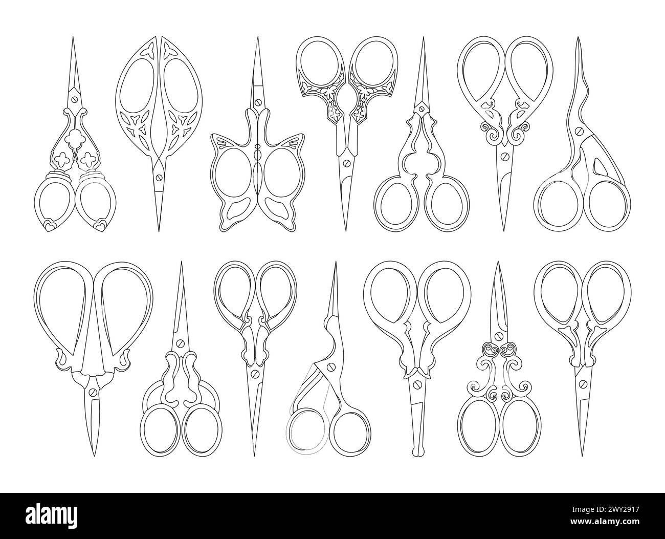 Scissors outline icon Stock Vector Image & Art - Alamy