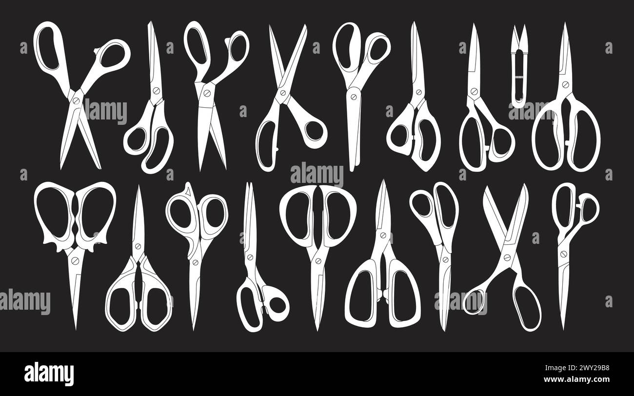Scissors outline icon Stock Vector Image & Art - Alamy