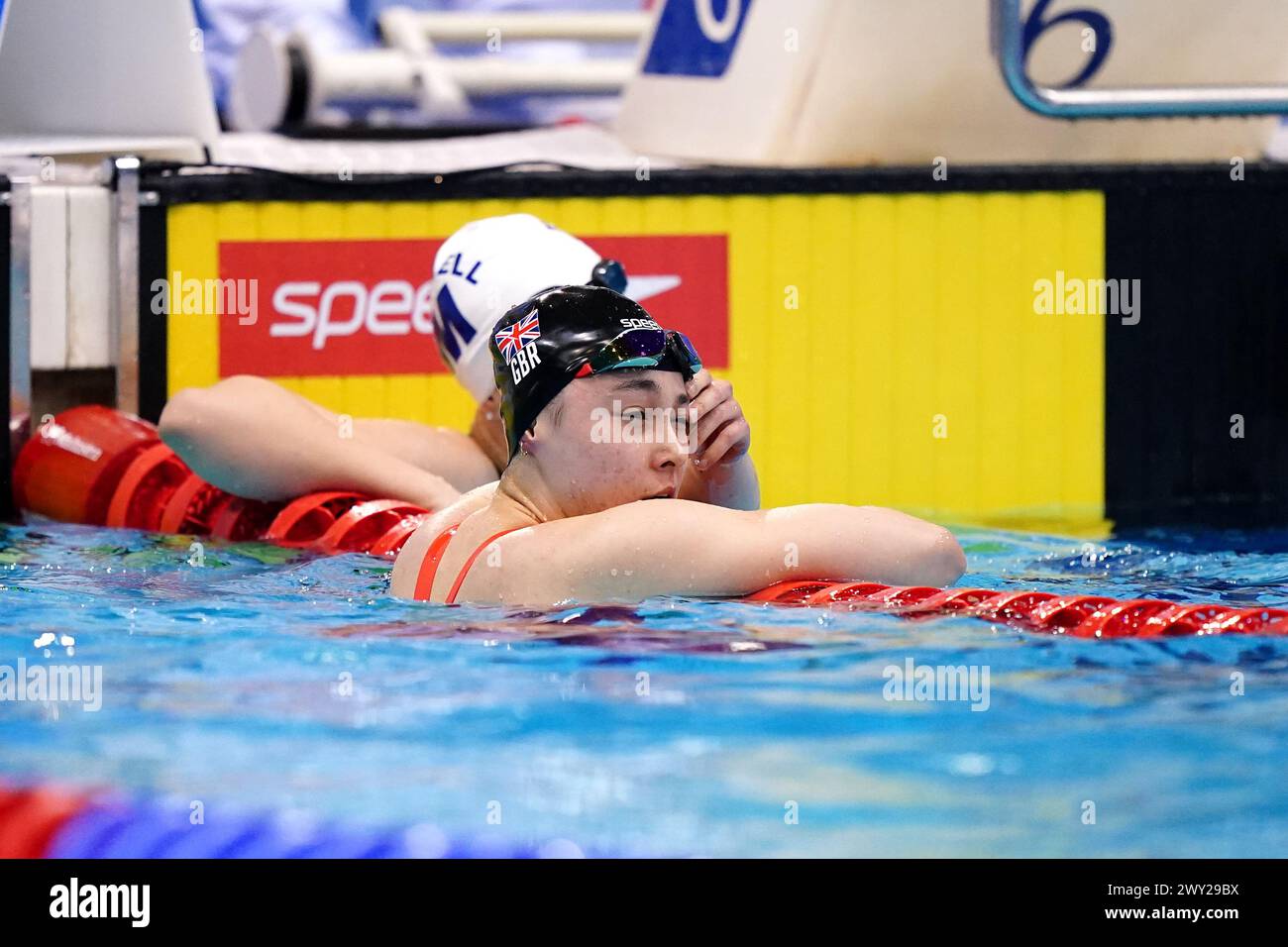 Alice Tai in action during the Women's 100m Backstroke Paris Final on ...