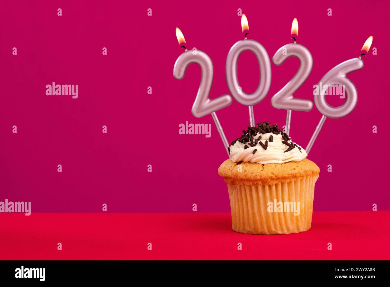 2026 golden number candles hi-res stock photography and images - Alamy