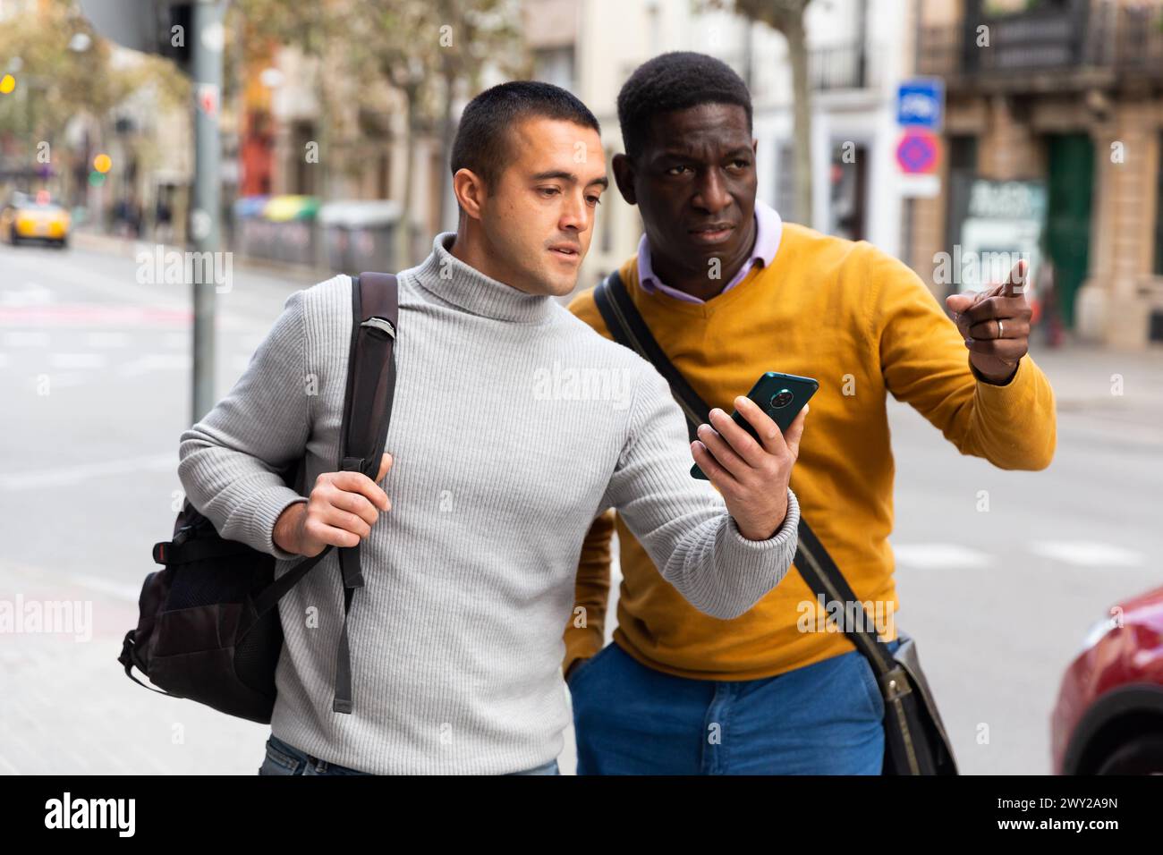 Man asking gesture outdoors hi-res stock photography and images - Alamy