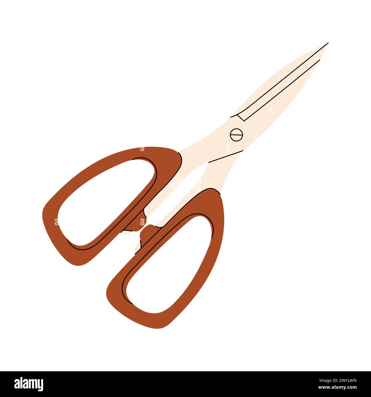 Cartoon scissors with metal blades Stock Vector Image & Art - Alamy