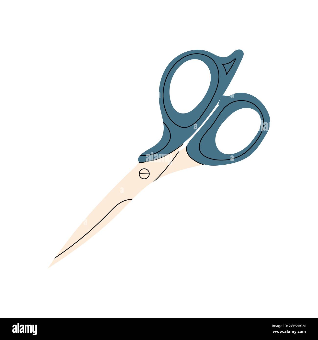 Cartoon scissors with metal blades Stock Vector Image & Art - Alamy