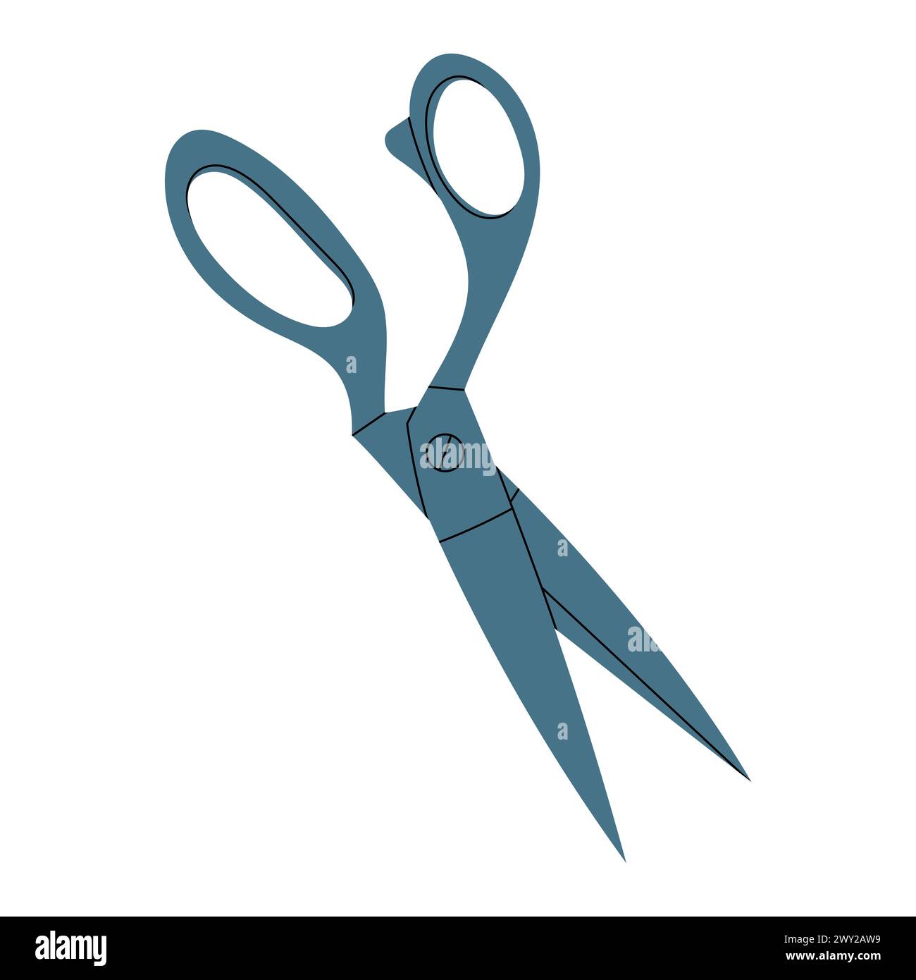 Cartoon scissors with metal blades Stock Vector Image & Art - Alamy