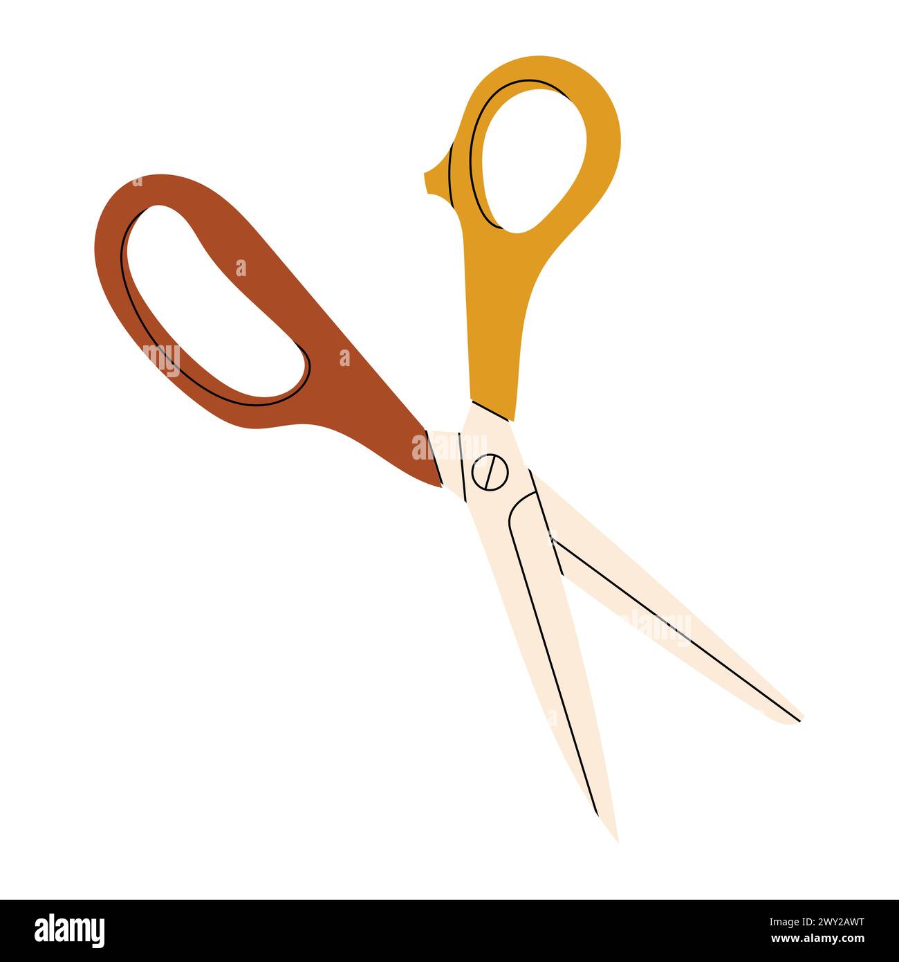 Cartoon scissors hi-res stock photography and images - Alamy