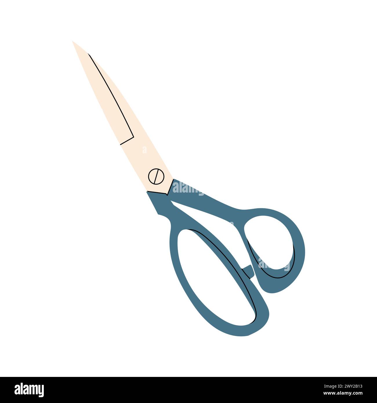 Cartoon scissors hi-res stock photography and images - Alamy