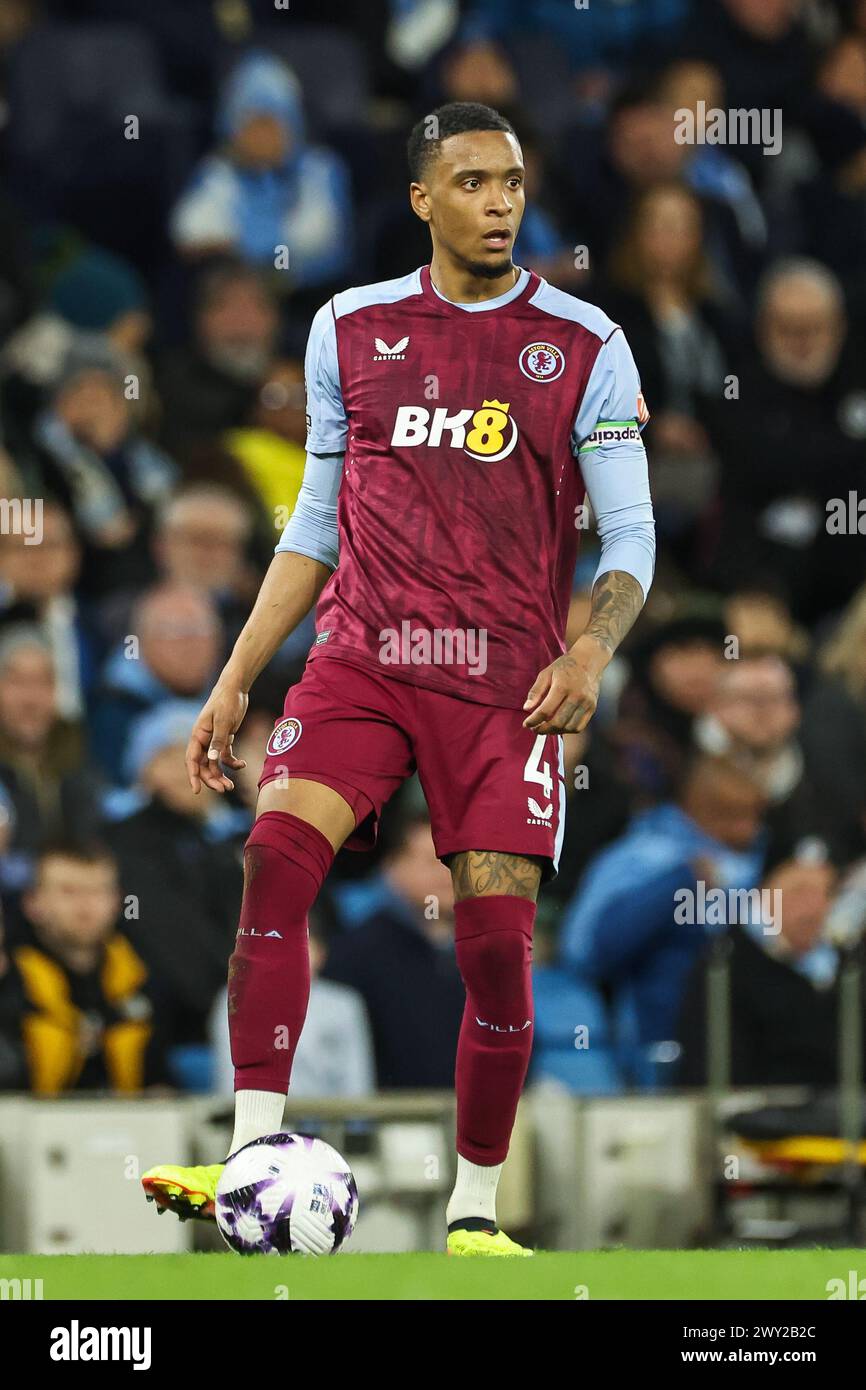 Ezri Konsa of Aston Villa in action during the Premier League match ...