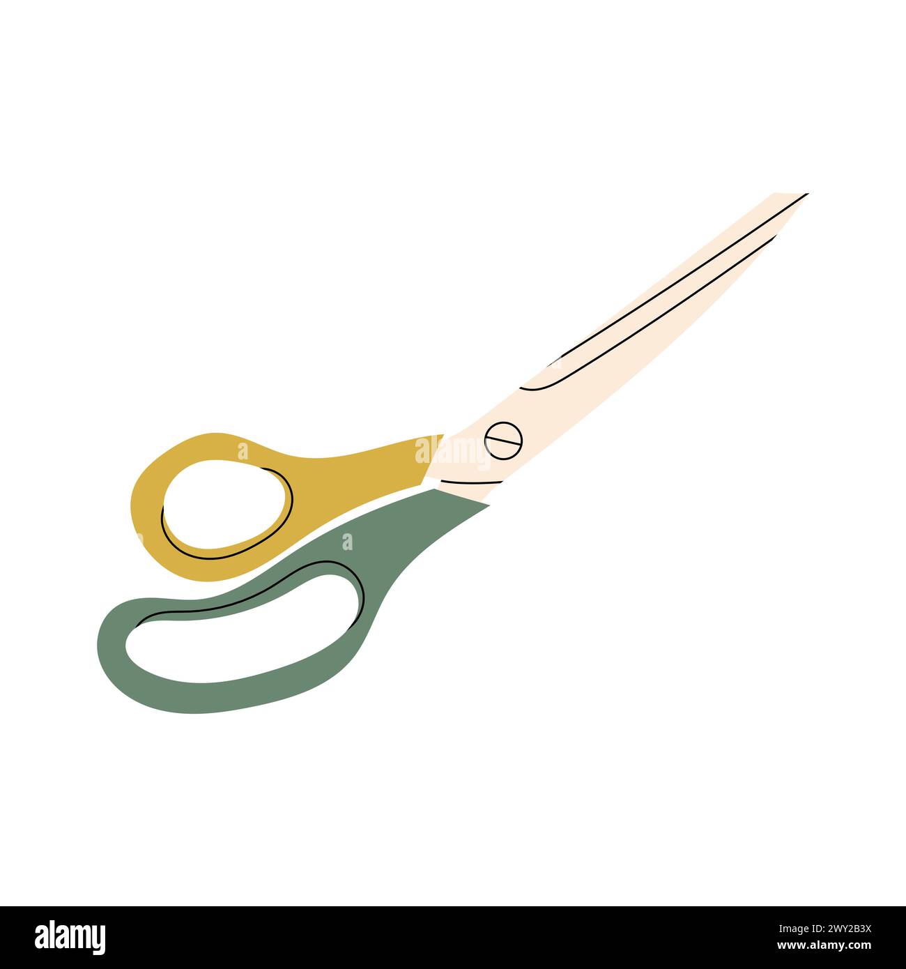 Cartoon scissors hi-res stock photography and images - Alamy