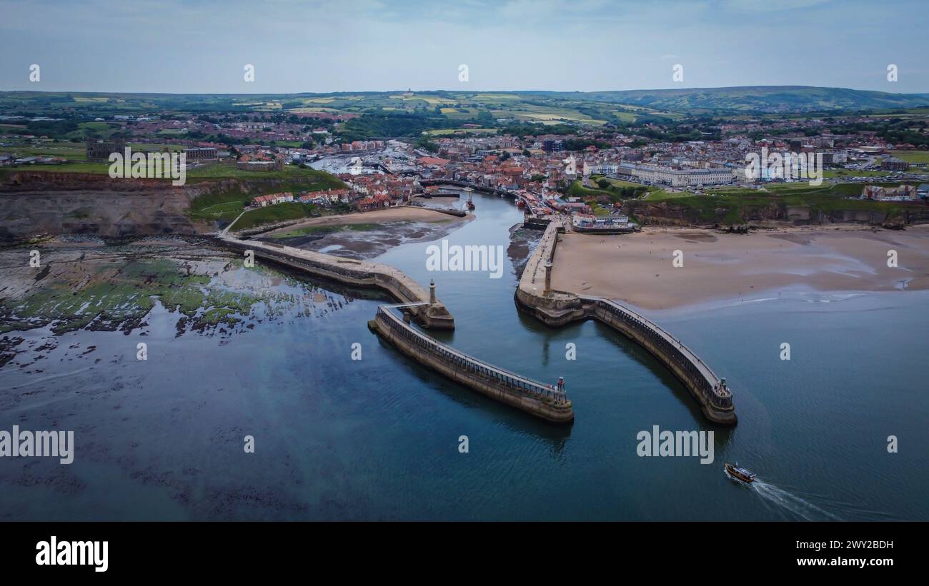 Aerial view of whitby hi-res stock photography and images - Alamy