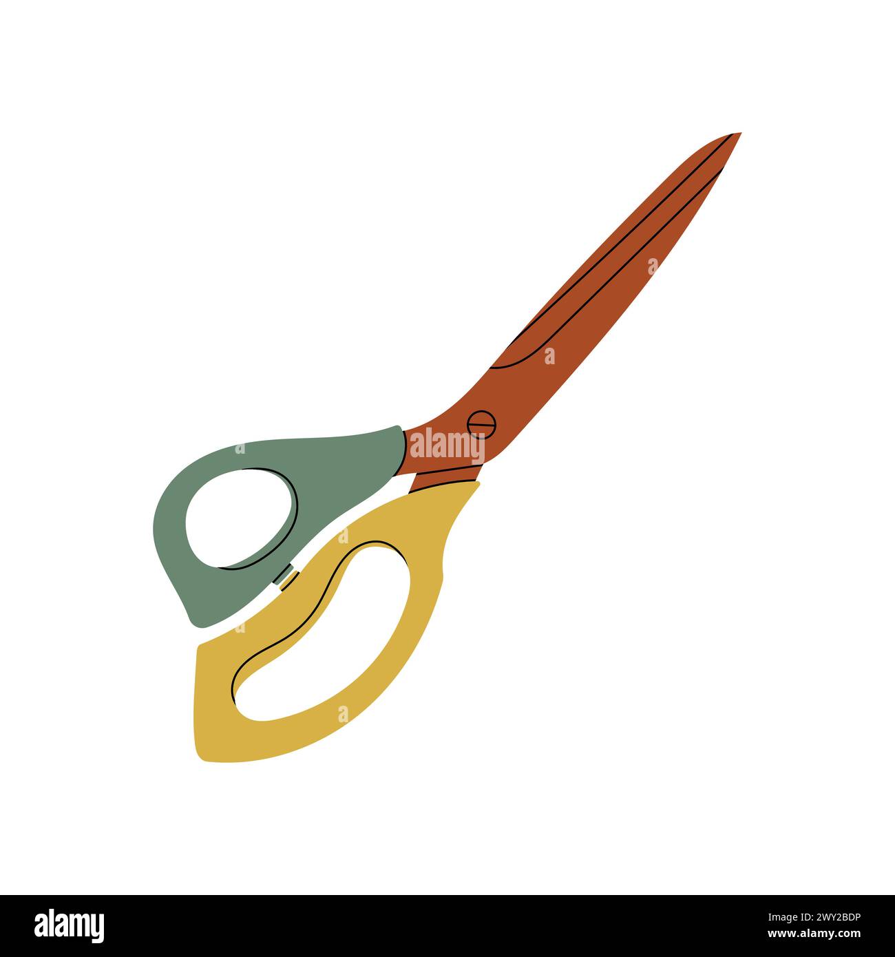 Cartoon scissors with metal blades Stock Vector Image & Art - Alamy