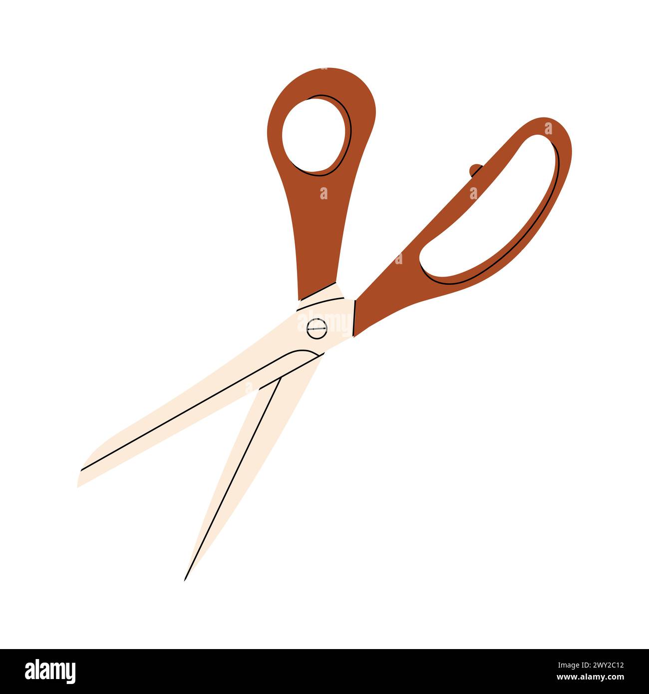 Cartoon scissors with metal blades Stock Vector Image & Art - Alamy