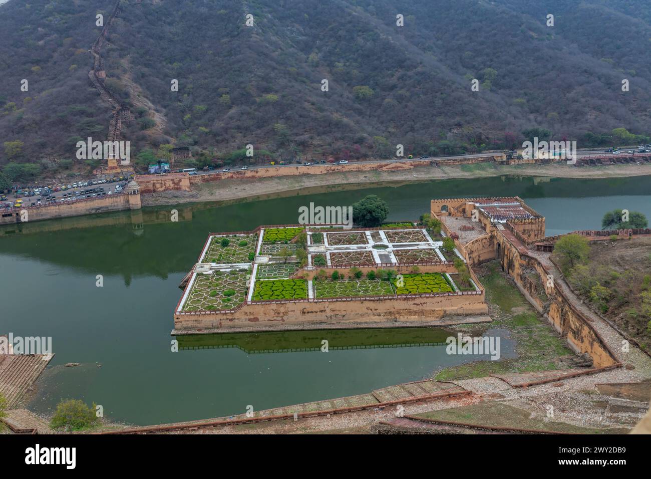 Maota Lake and Kesar Kyari, Saffron Garden, Jaipur, Rajasthan, India ...