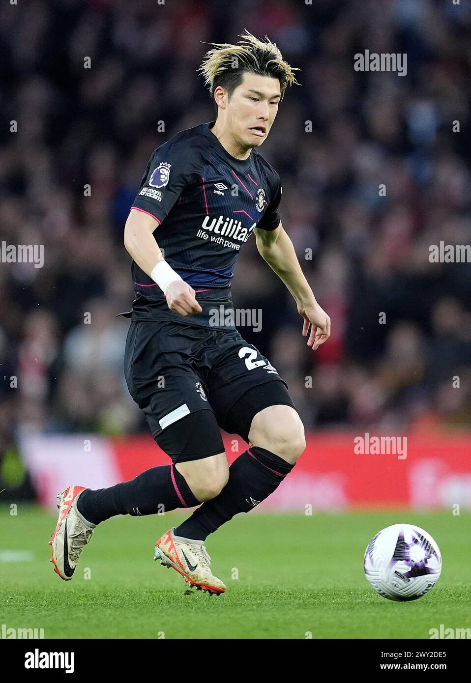 Luton Town's Daiki Hashioka during the Premier League match at the ...