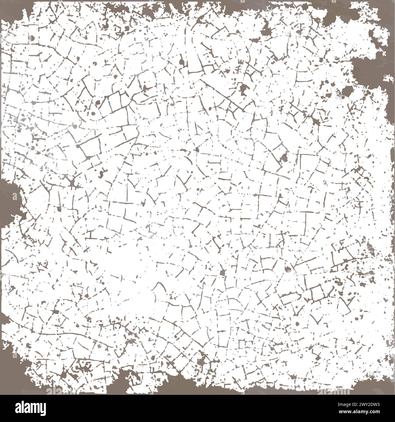 Texture of one old ceramic tile with cracks on the surface and chips on ...