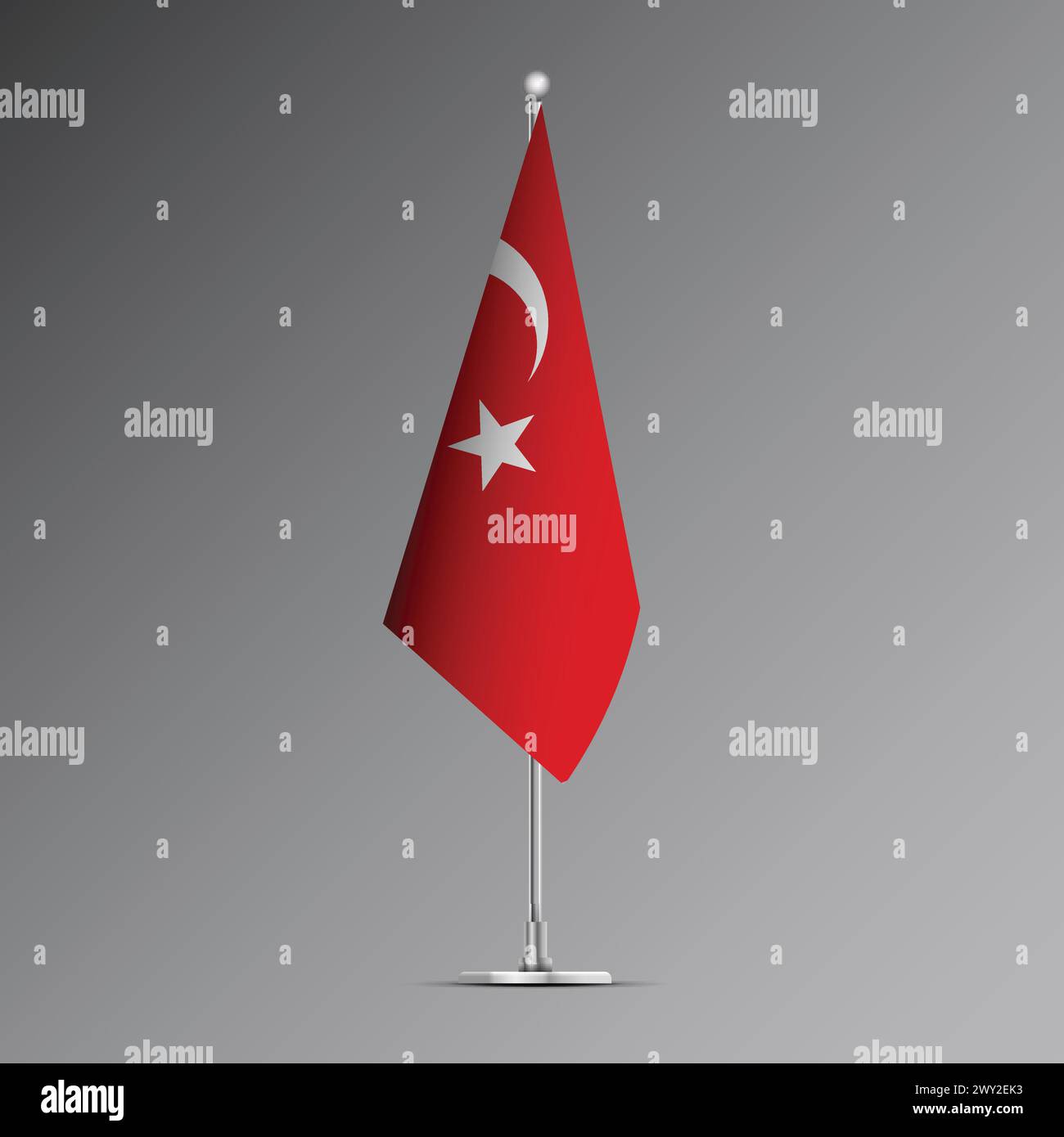3d national flag turkey Stock Vector Images - Alamy