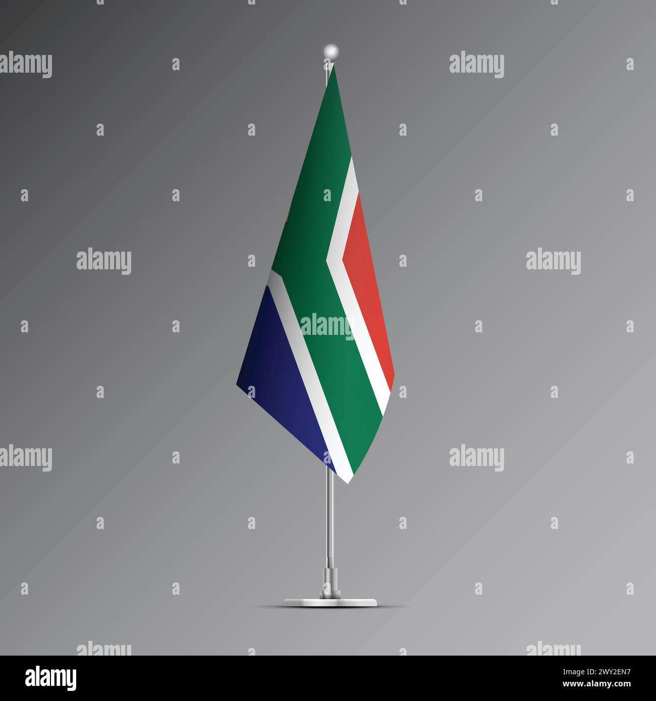 3d South Africa Flag Premium PSD | South Africa 3D Flag With Realistic