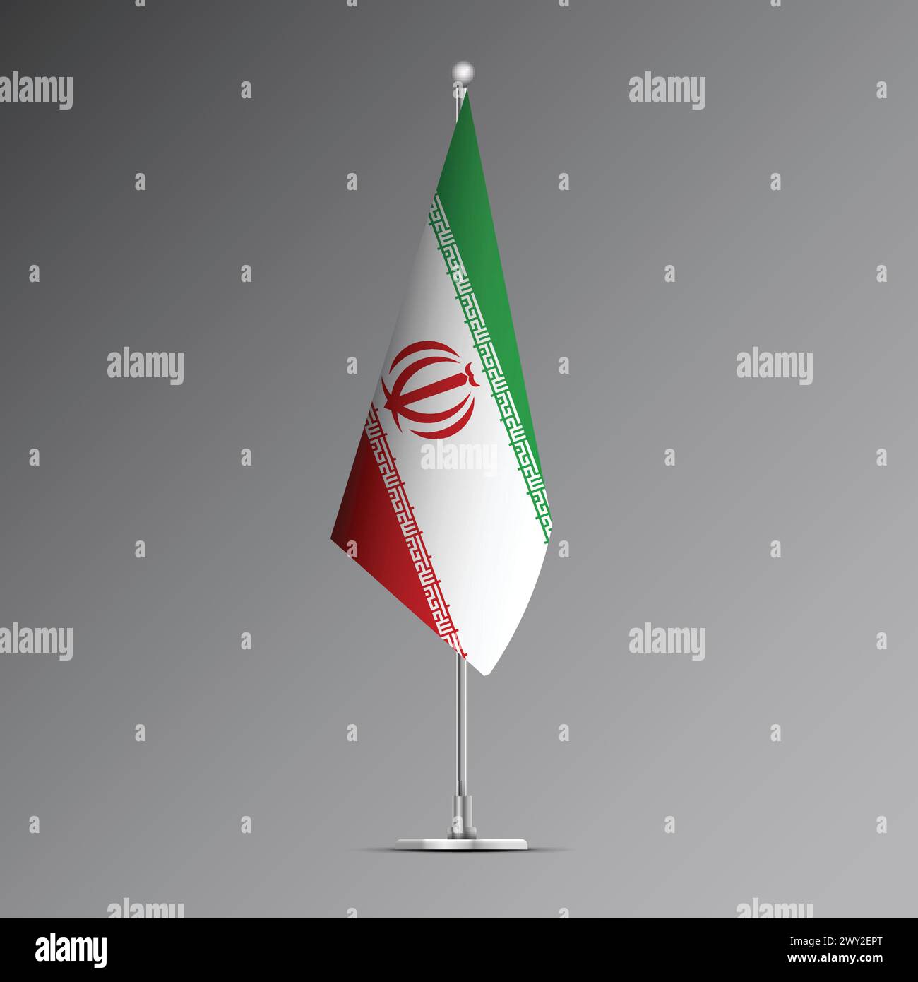 Flag iran on flagpole hi-res stock photography and images - Alamy