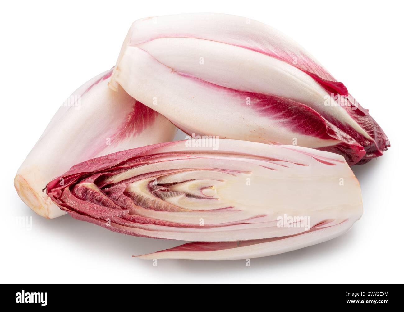 Red endive on white background. File contains clipping path Stock Photo ...