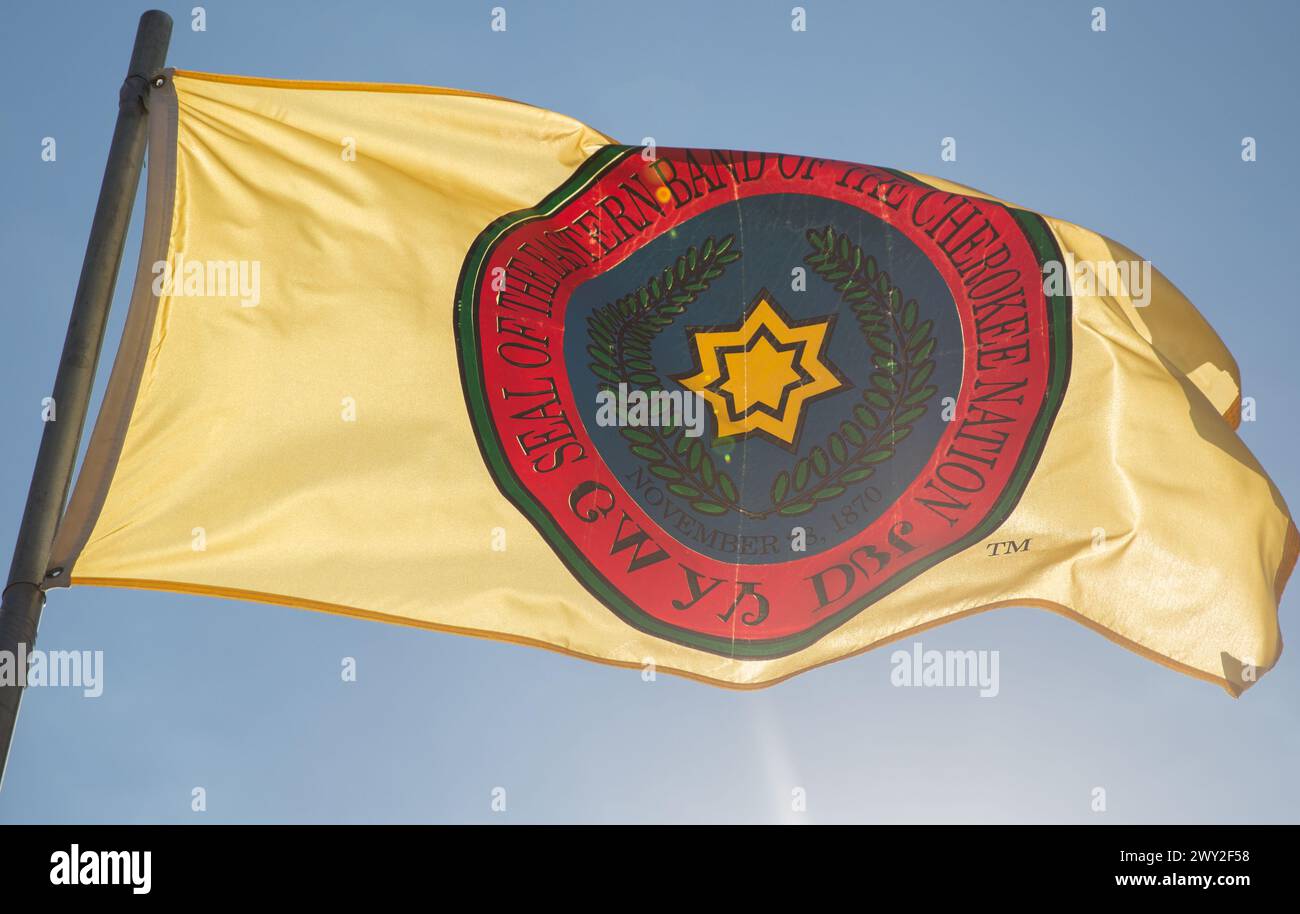 Cherokee flag hi-res stock photography and images - Alamy