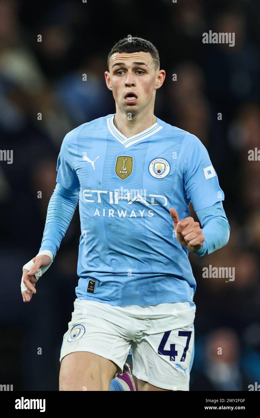 Phil Foden of Manchester City during the Premier League match ...