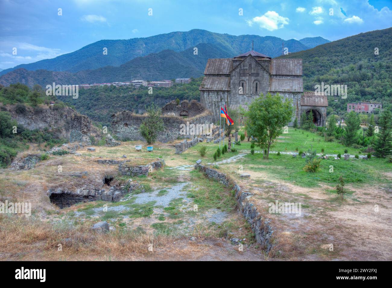 Akhtala Monastery Fortress in Armenia Stock Photo - Alamy