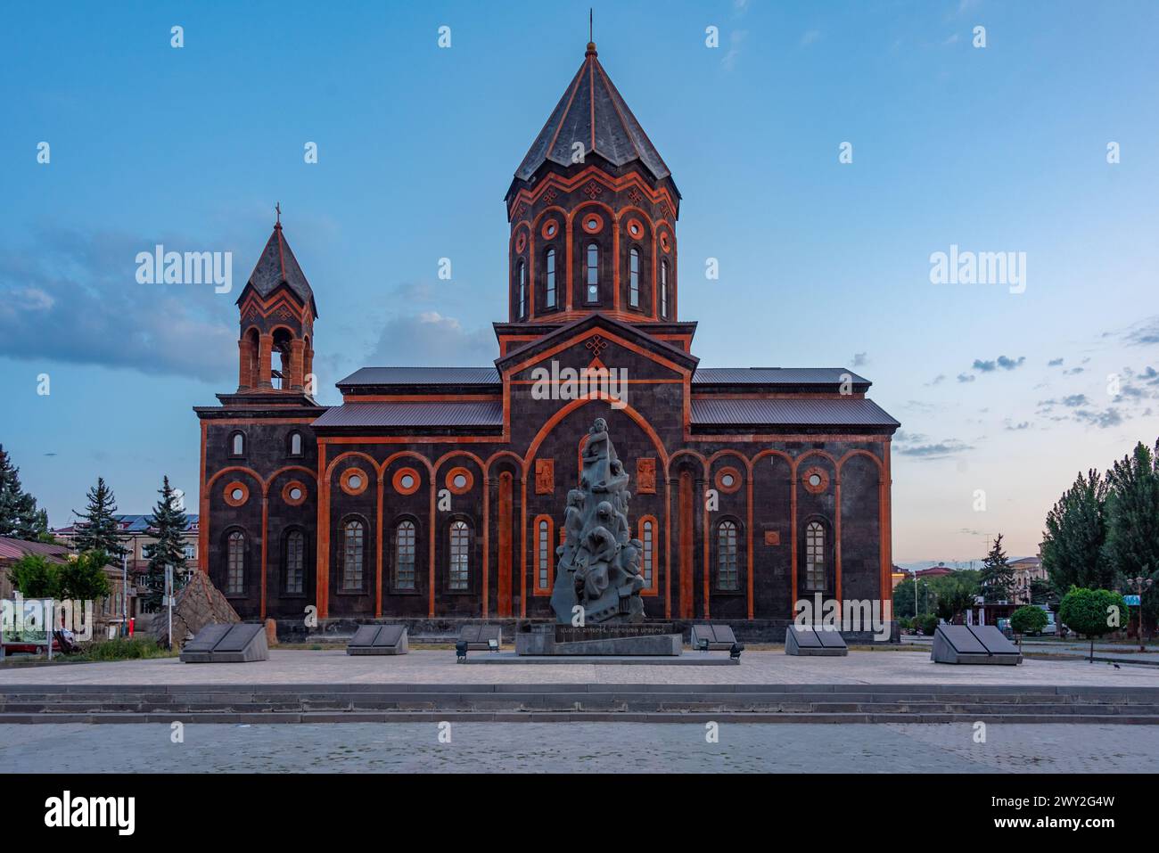 Church of the holy saviour in Armenian town Gyumri Stock Photo - Alamy
