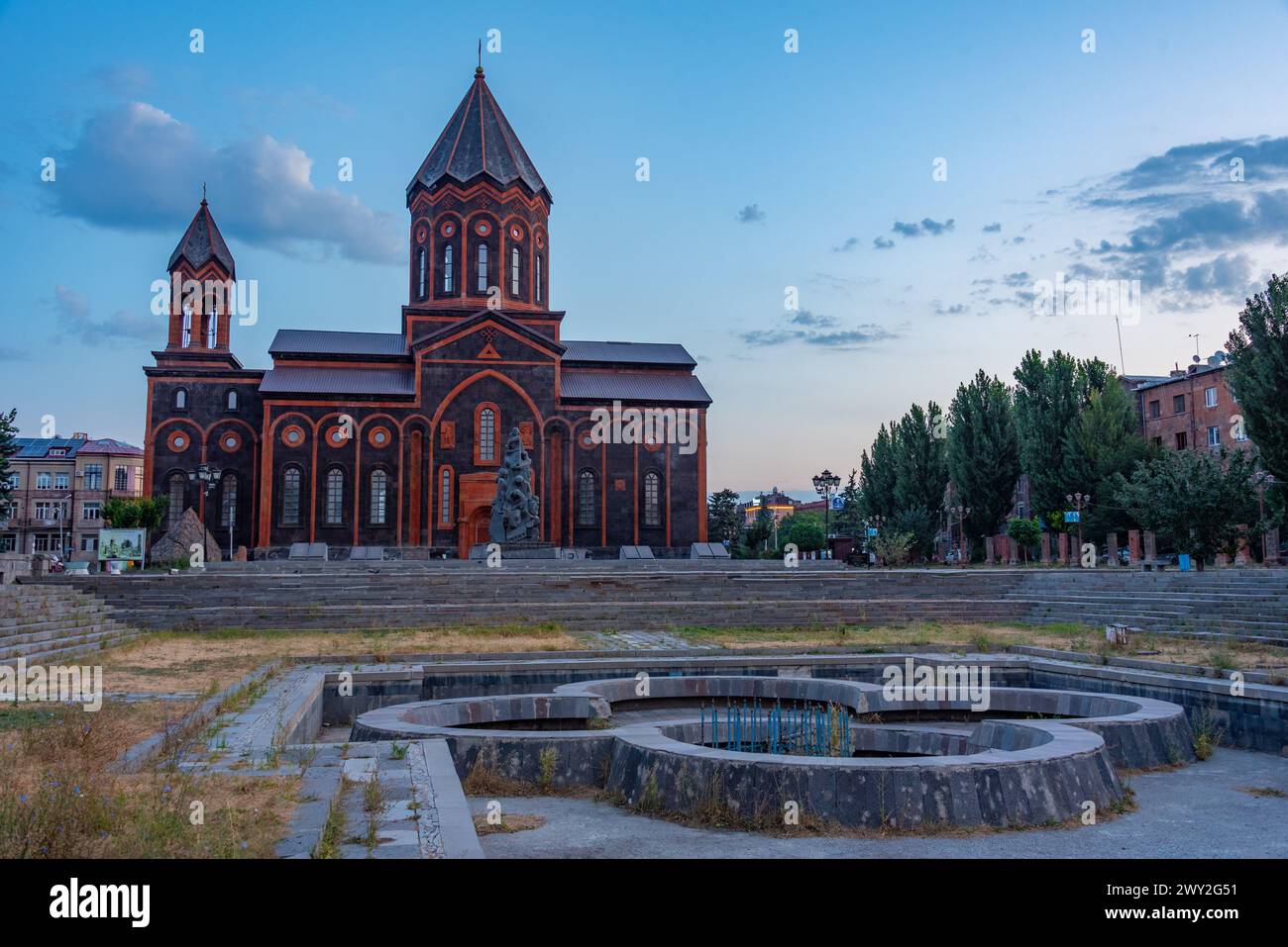 Church of the holy saviour in Armenian town Gyumri Stock Photo - Alamy