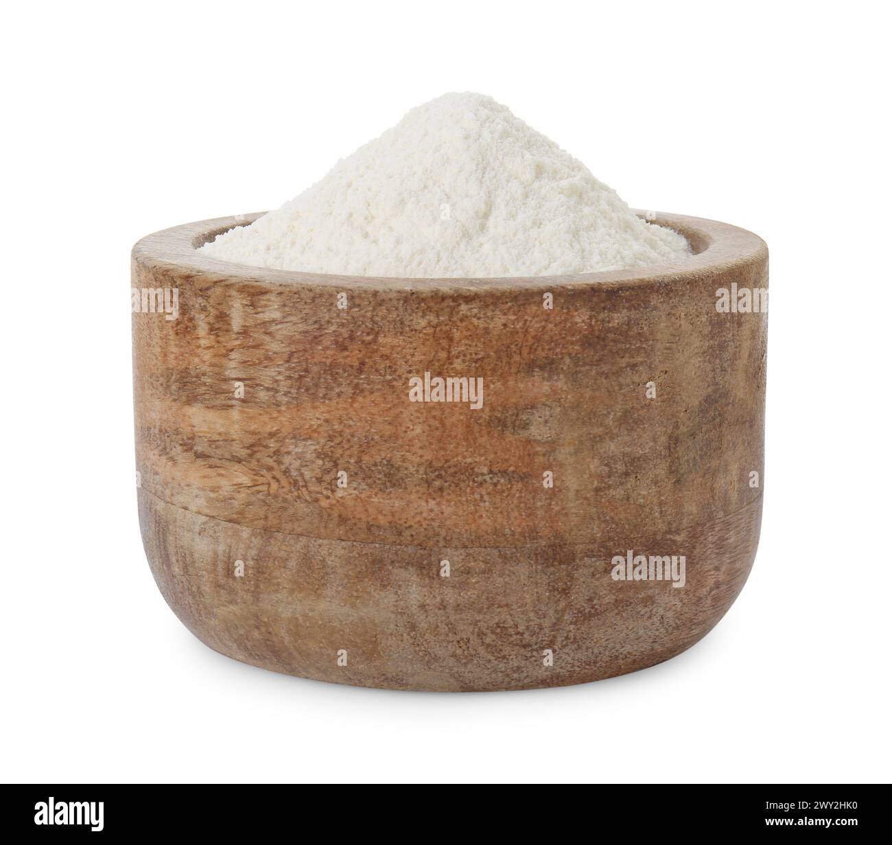 Baking powder in bowl isolated on white Stock Photo - Alamy