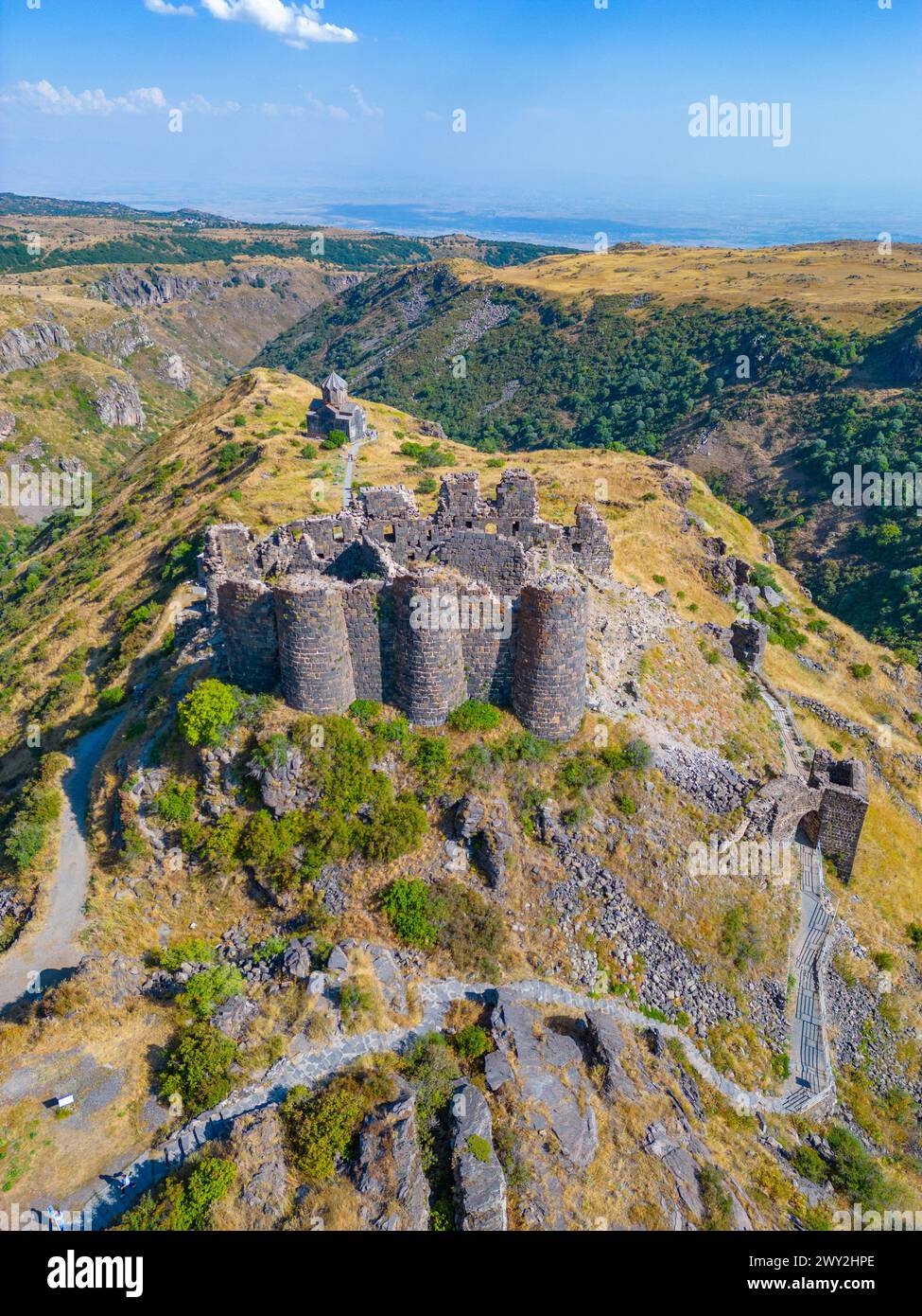 Summer day at Amberd castle in Armenia Stock Photo - Alamy