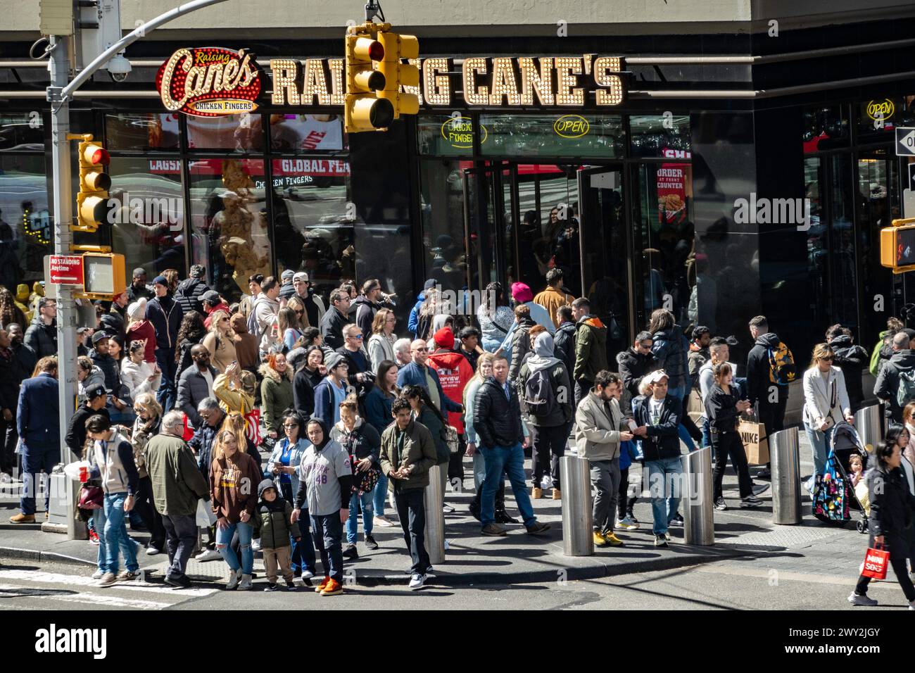Times Square is a hustle bustle place filled with tourists from around ...