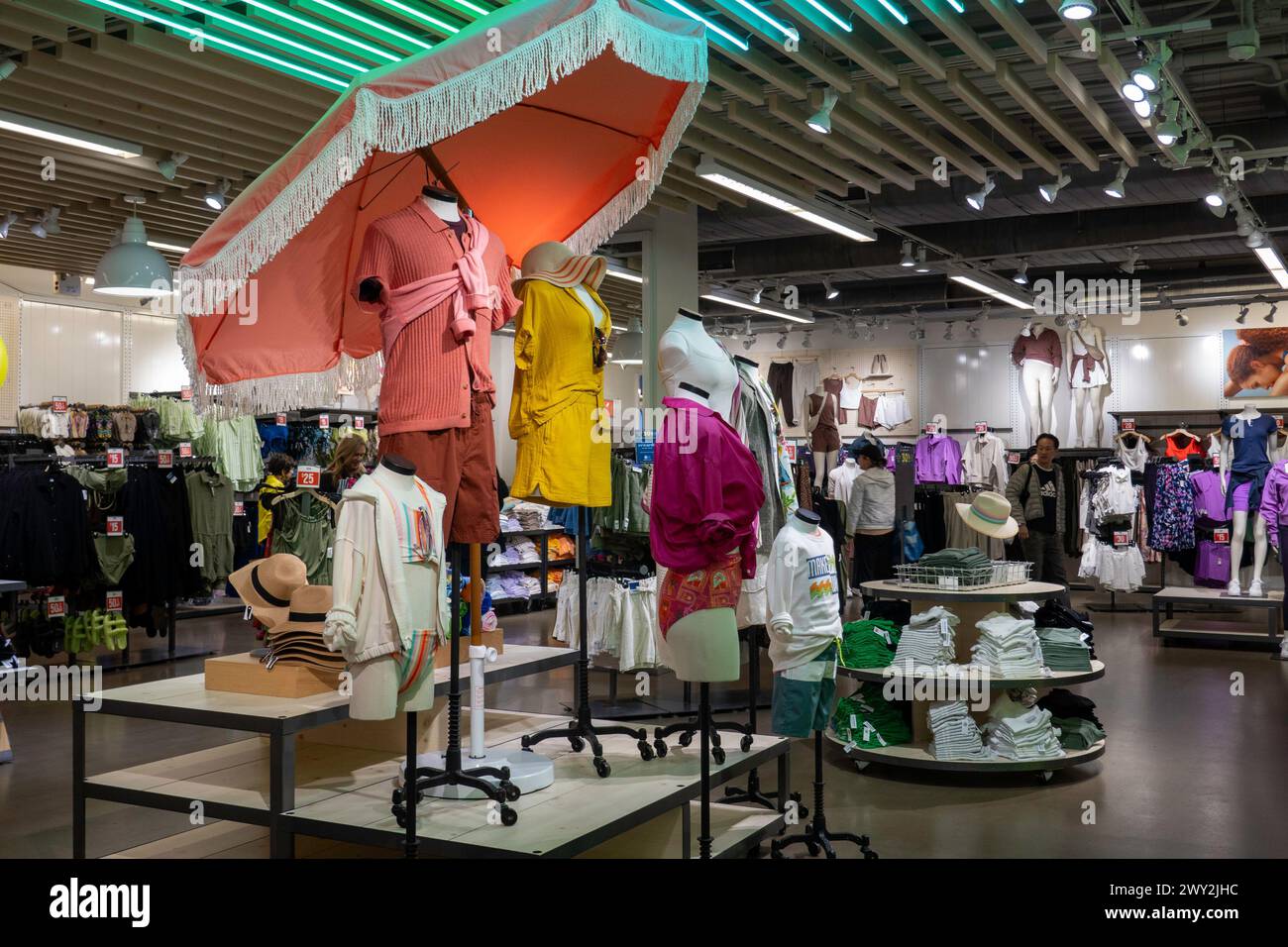 The Old Navy store in Times Square offers a range of bright fashion ...