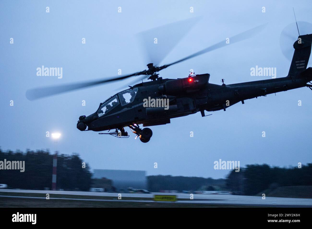 On MAR 21, 2024 an AH-64 Apache crew from Task Force Saber, 1-6ACS ...