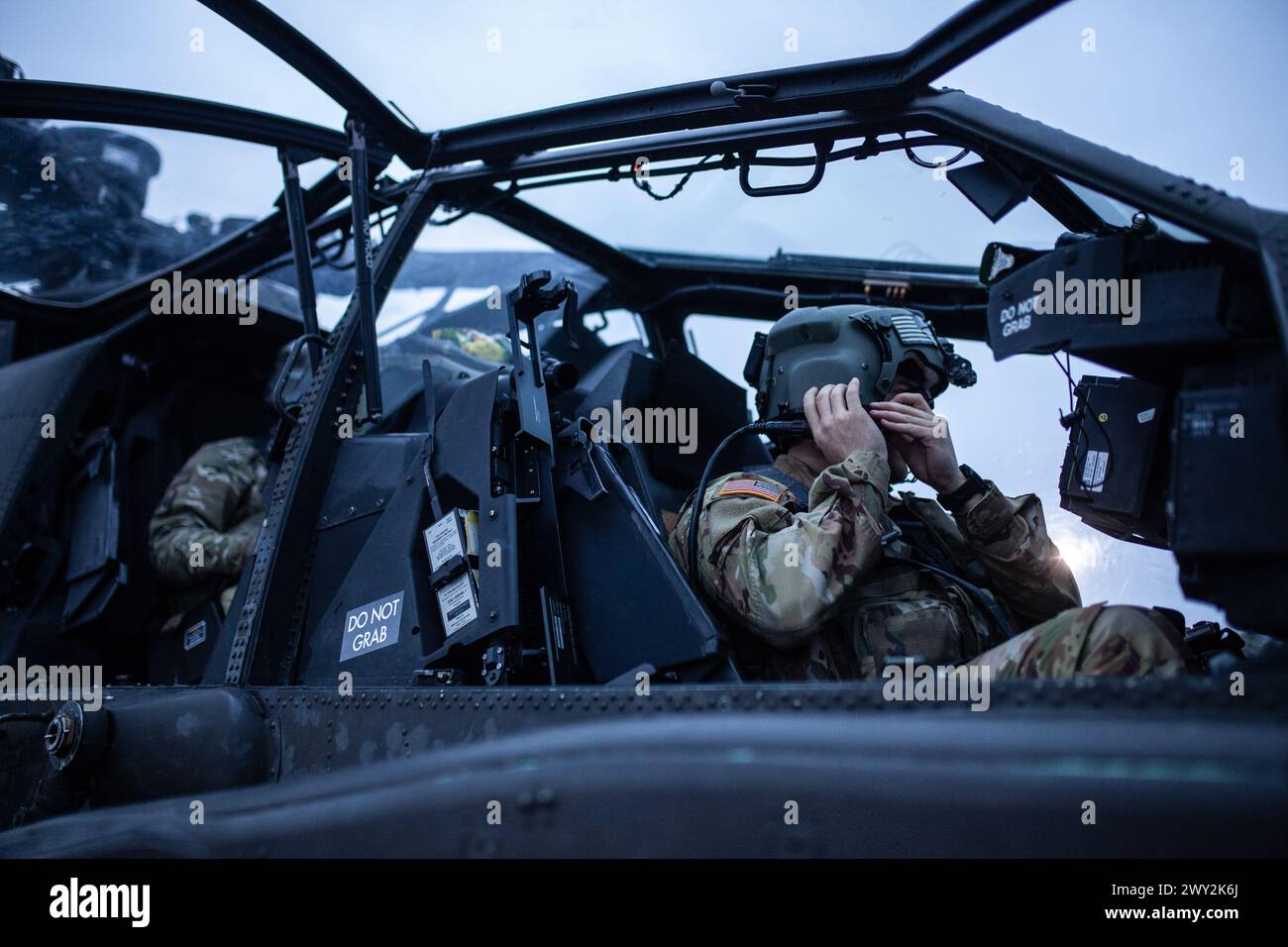 On MAR 21, 2024 an AH-64 Apache crew from Task Force Saber, 1-6ACS ...