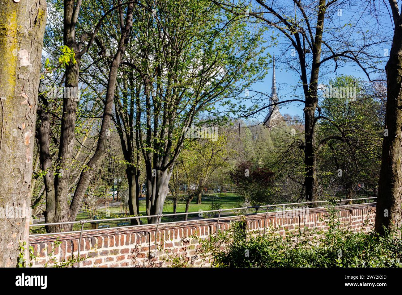 Turin, Piedmont, Italy - April 1, 2024: Mole Antonelliana, the city's ...