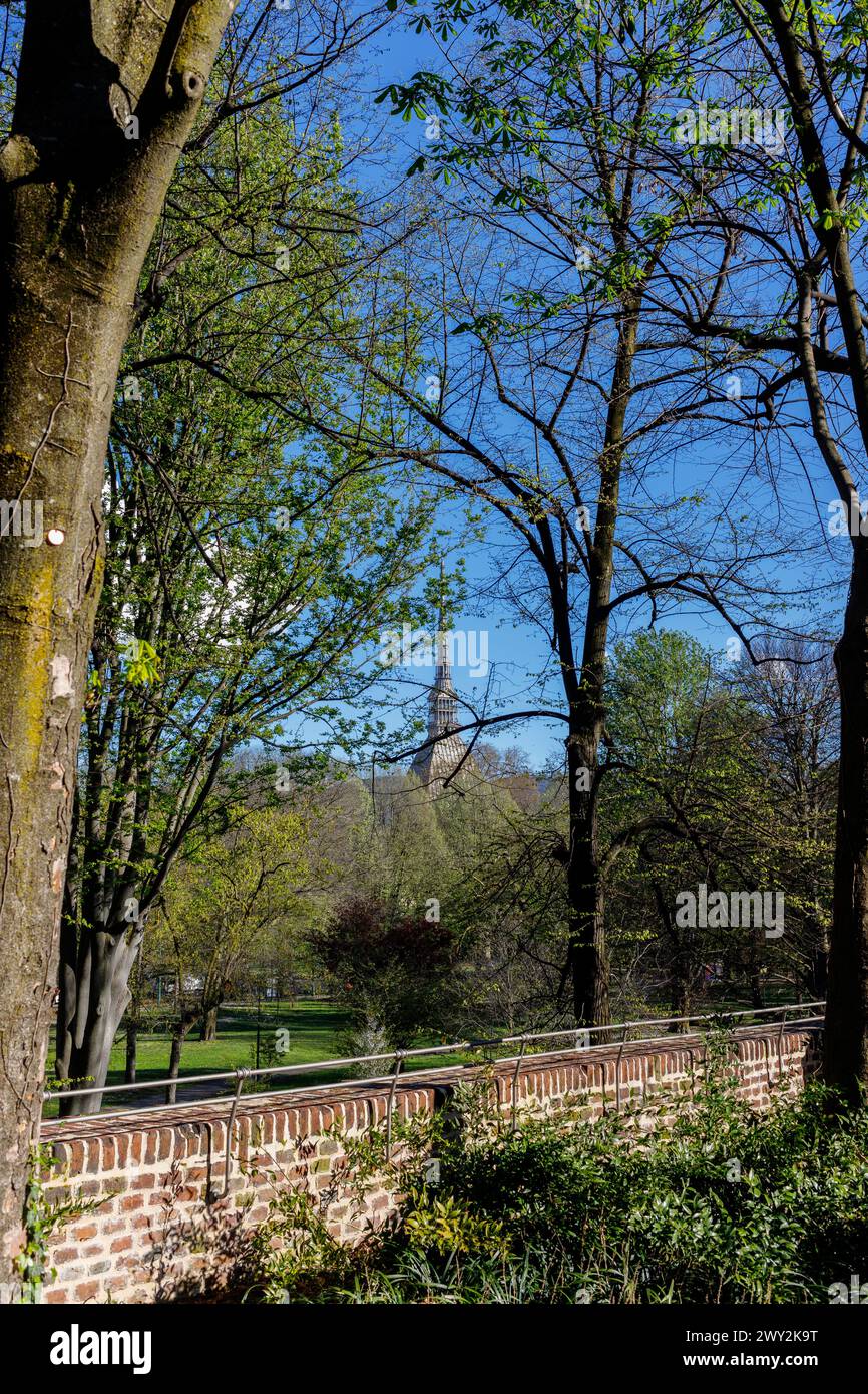 Turin, Piedmont, Italy - April 1, 2024: Mole Antonelliana, the city's ...
